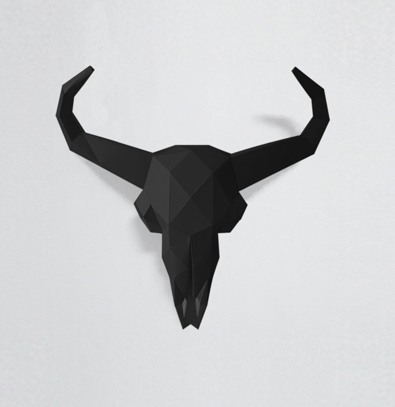 Papercraft Bison Trophy DIY Bison Skull Wall Decor 3d Origami - Etsy