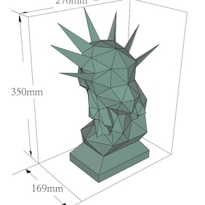 Statue of Liberty Bust, DIY Papercraft Sculpture - Etsy