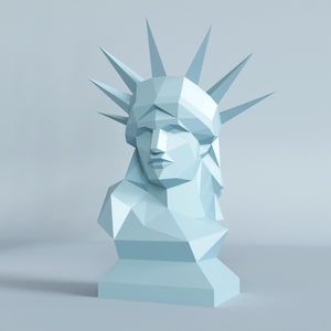 Statue of Liberty Bust, DIY Papercraft Sculpture - Etsy