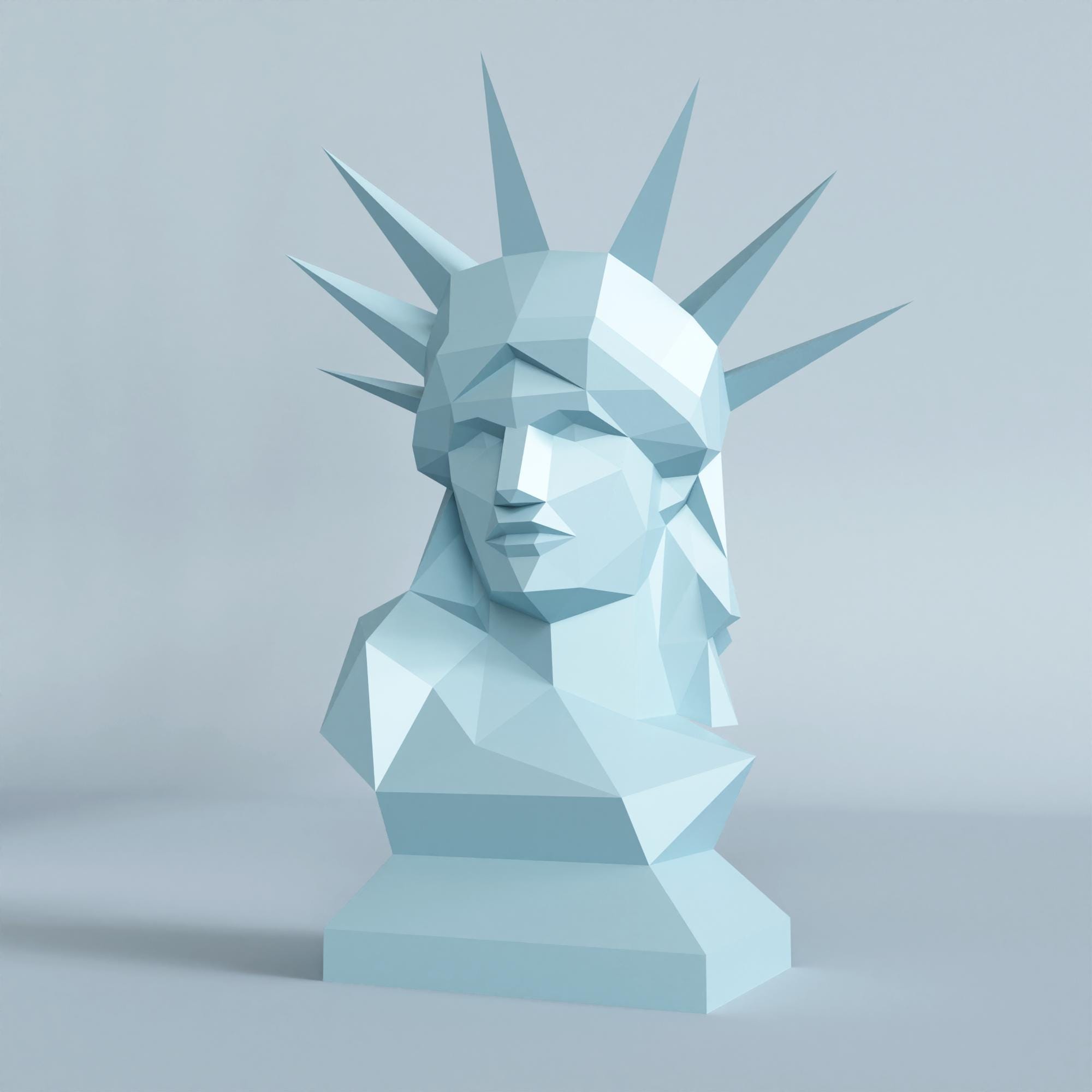 Statue of Liberty Bust, DIY Papercraft Sculpture - Etsy