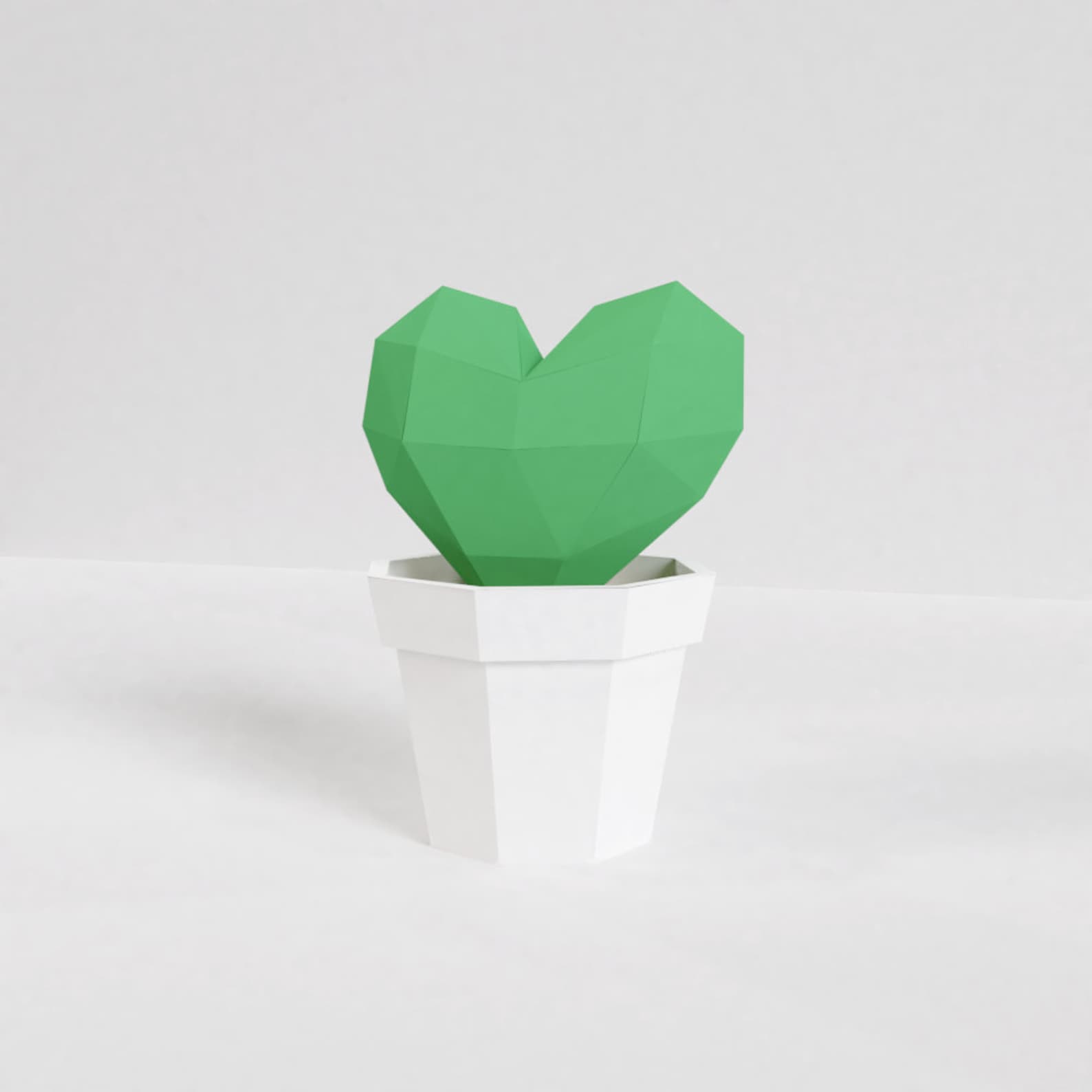 Heart Pot Papercraft Valentine Heart - Etsy