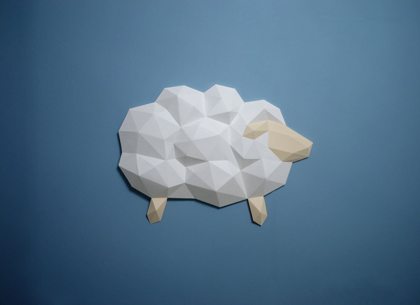 Sheep Papercraft DIY Counting Sheep Room Decor 3d Origami Low - Etsy