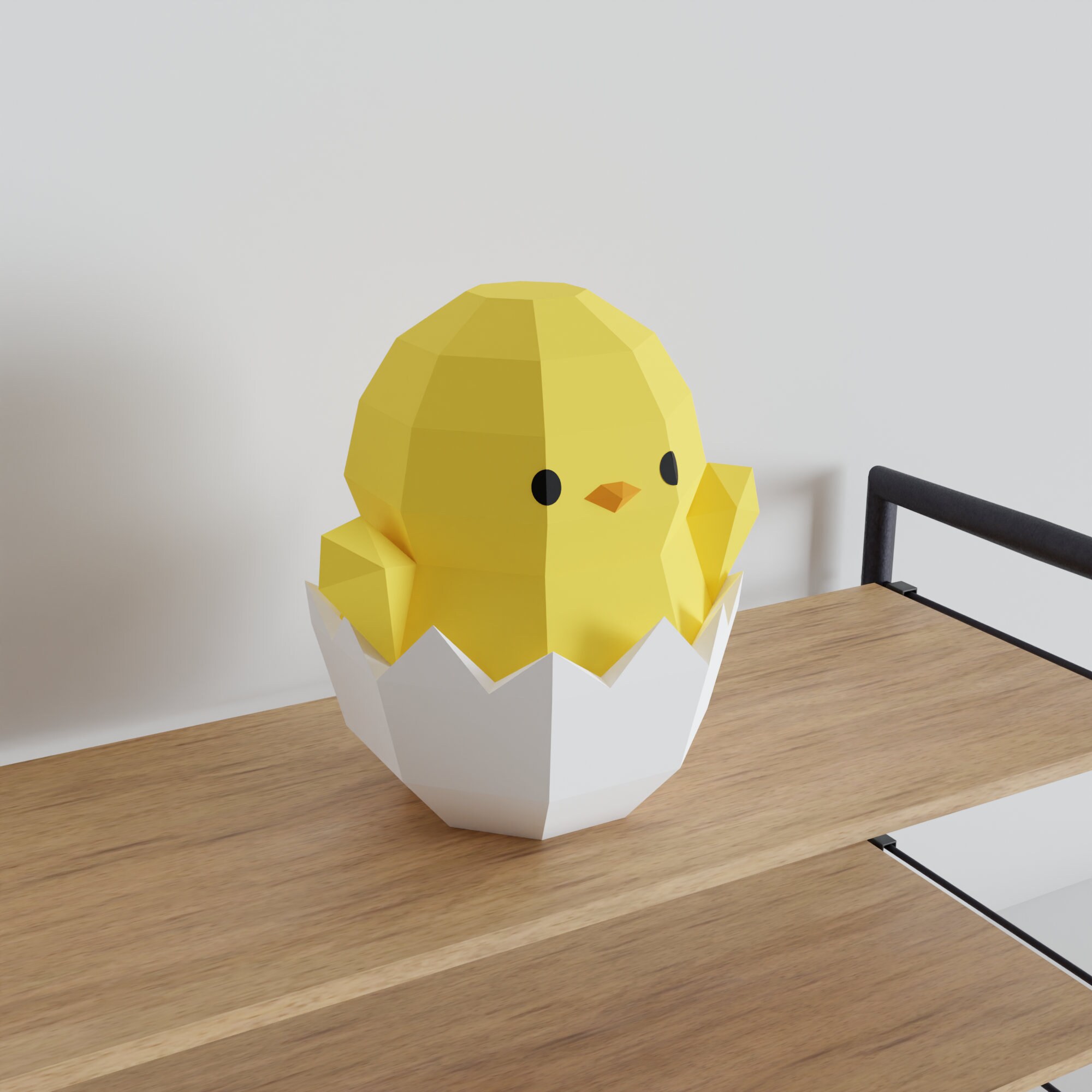 Chick in Egg Papercraft Sculpture 3d Papercraft Easter Egg - Etsy UK