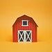 Barn Papercraft Sculpture, 3d Paper Model House - Etsy