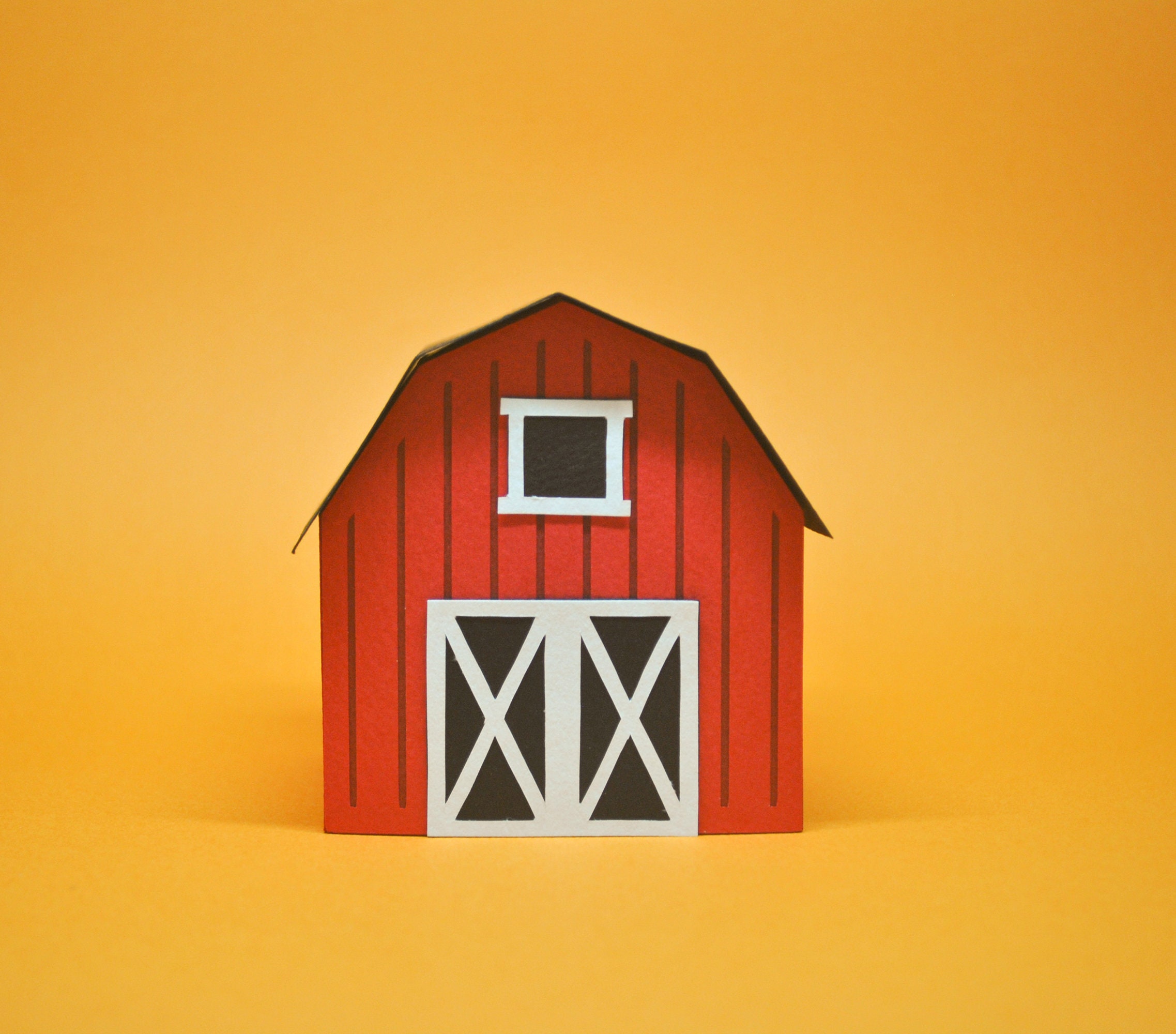 Barn Papercraft Sculpture 3d Paper Model House - Etsy Australia
