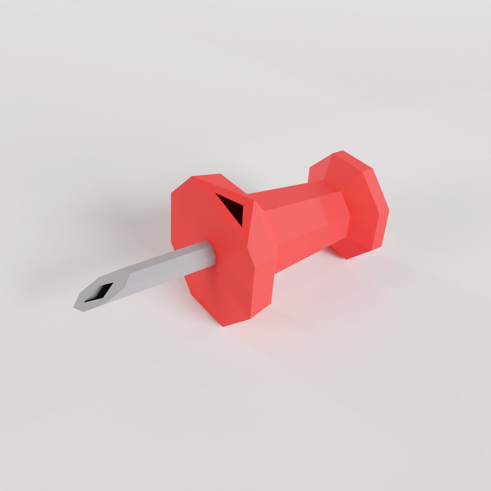 Giant Pin Push Pin Papercraft 3d Model Etsy Uk