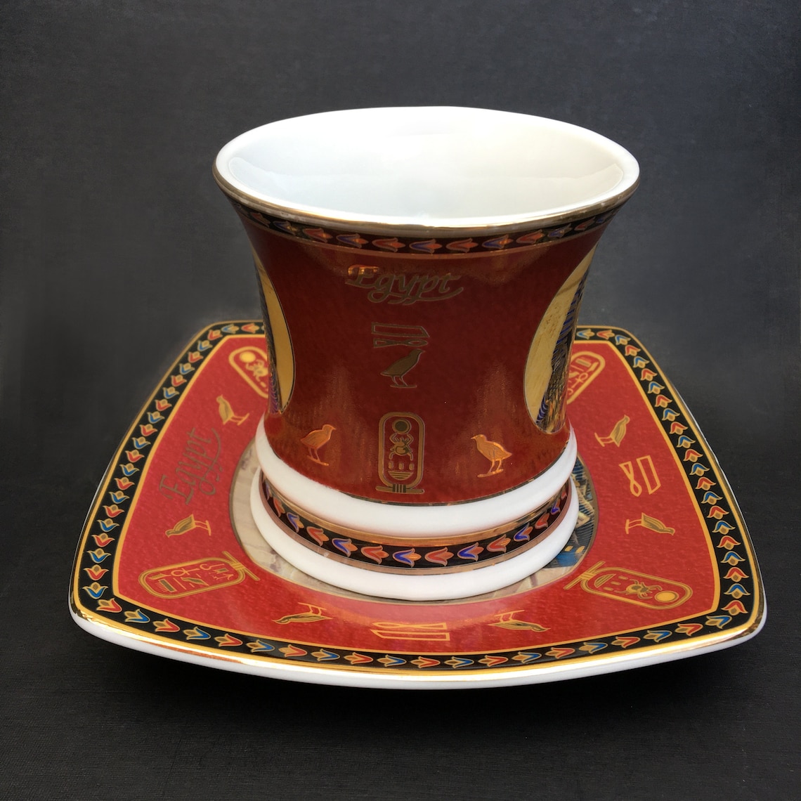 Porcelain Fathi Mahmoud Egypt Tea Cup and Saucer | Etsy