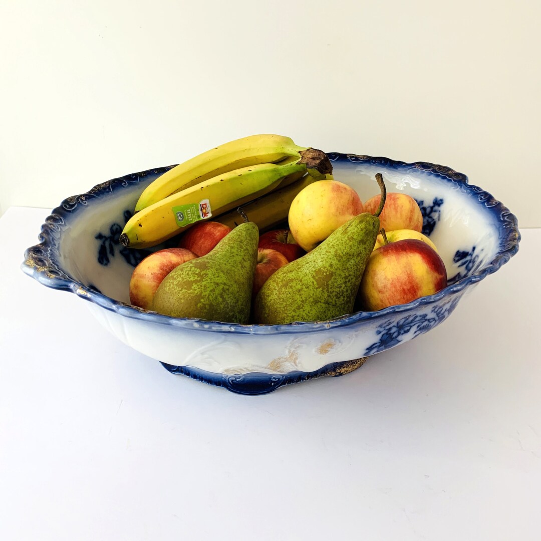 Very Large and Rare Antique Bowl in Blue and White, in the Touraine ...