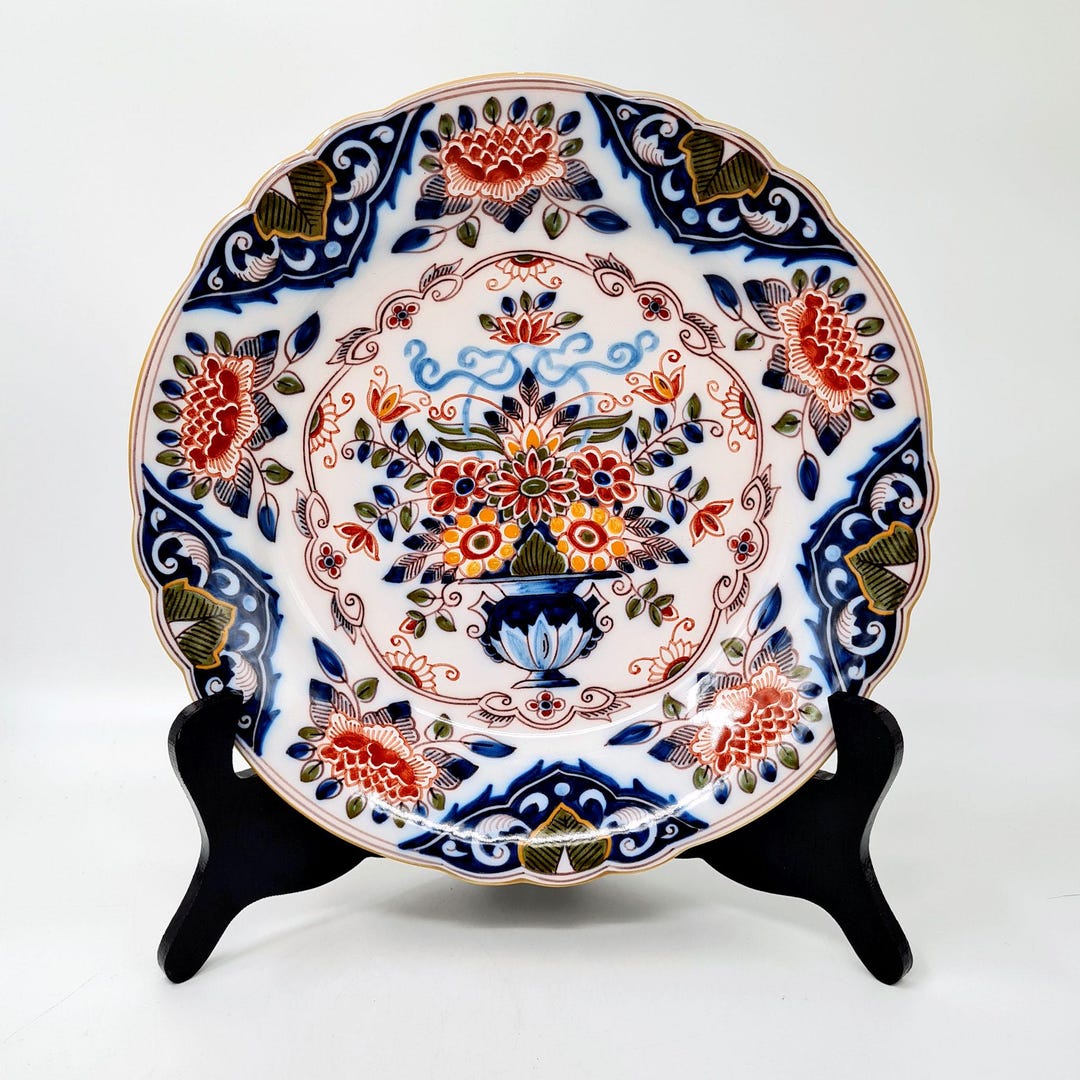 Rare Polychrome Hand-painted Wall Plate by Royal Tichelaar in Makkum ...