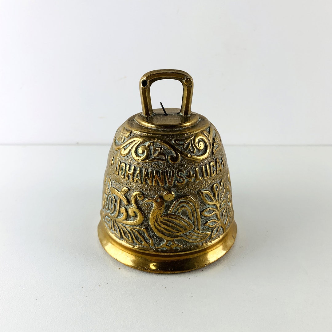 Vintage Brass Bell With Clapper, Very Nice Decorated, With Animals ...