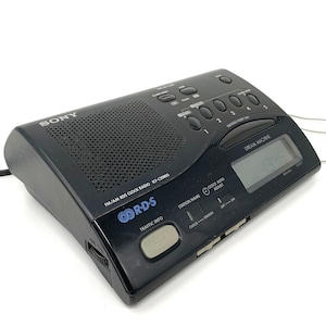 Vintage Sony Radio Alarm Clock Radio ICF- C20RDS, Fm/mw Bands With RDS ...