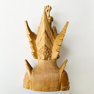 Original Vintage Bali Wood Carving Art, Depicting the Balinese Goddess ...