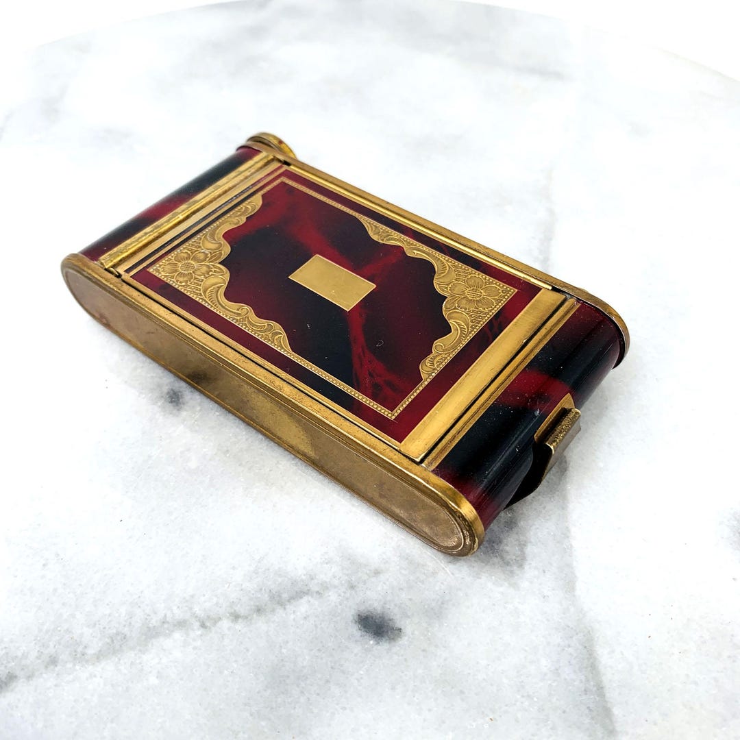 Classy Antique French Powderbox in Art Deco Cartier Style From the 1920 ...
