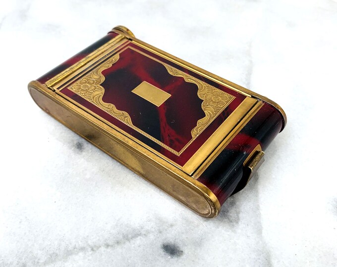 Classy Antique French Powderbox in Art Deco Cartier Style From the 1920 ...