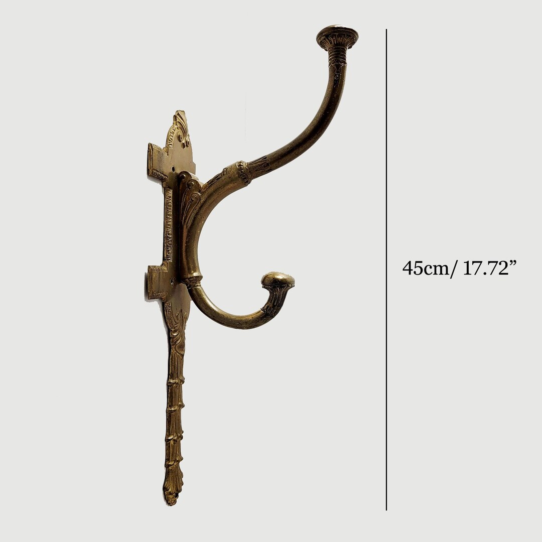 Very Large Hanging Hook, 5 Mounting Points, Very Large Solid Brass ...