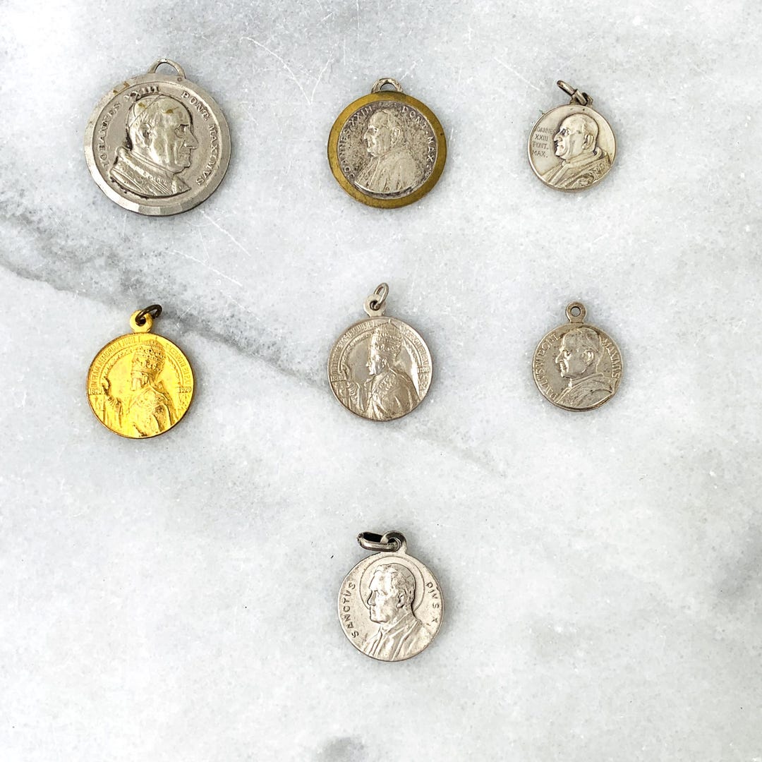 7 Medals of 4 Different Popes: Pius XI, John XXIII, Pius - Etsy