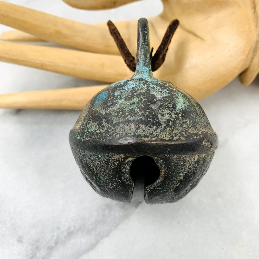 Rare Antique Bronze Crotal Bell With Iron or Bronze Ball Inside ...