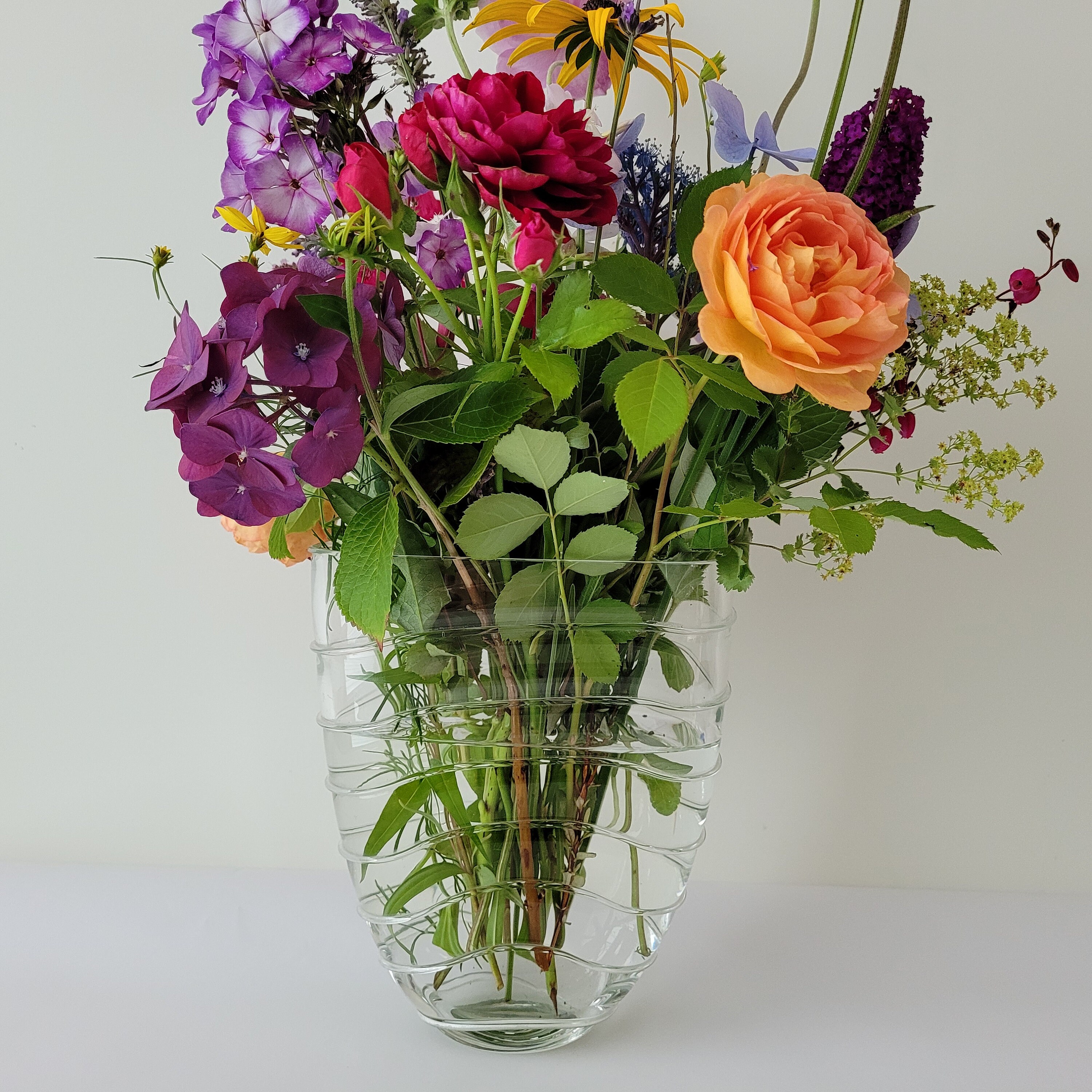 Glass Vase Design Glasware From IVV Tuscane Italy Handmade | Etsy