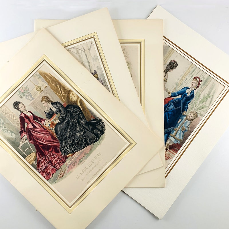 French Fashion Print - Etsy