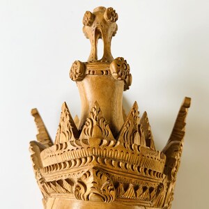 Original Vintage Bali Wood Carving Art, Depicting the Balinese Goddess ...