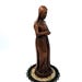 Handcarved Wooden Statue of a Religious African Woman in a Serene Pose ...