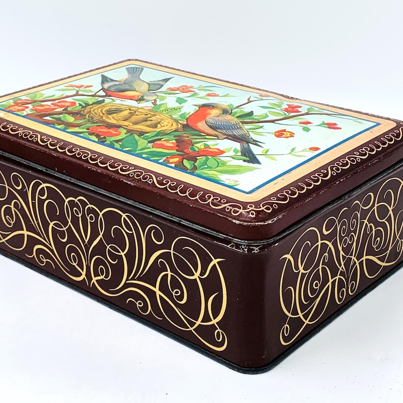 Large Vintage Tin - Etsy