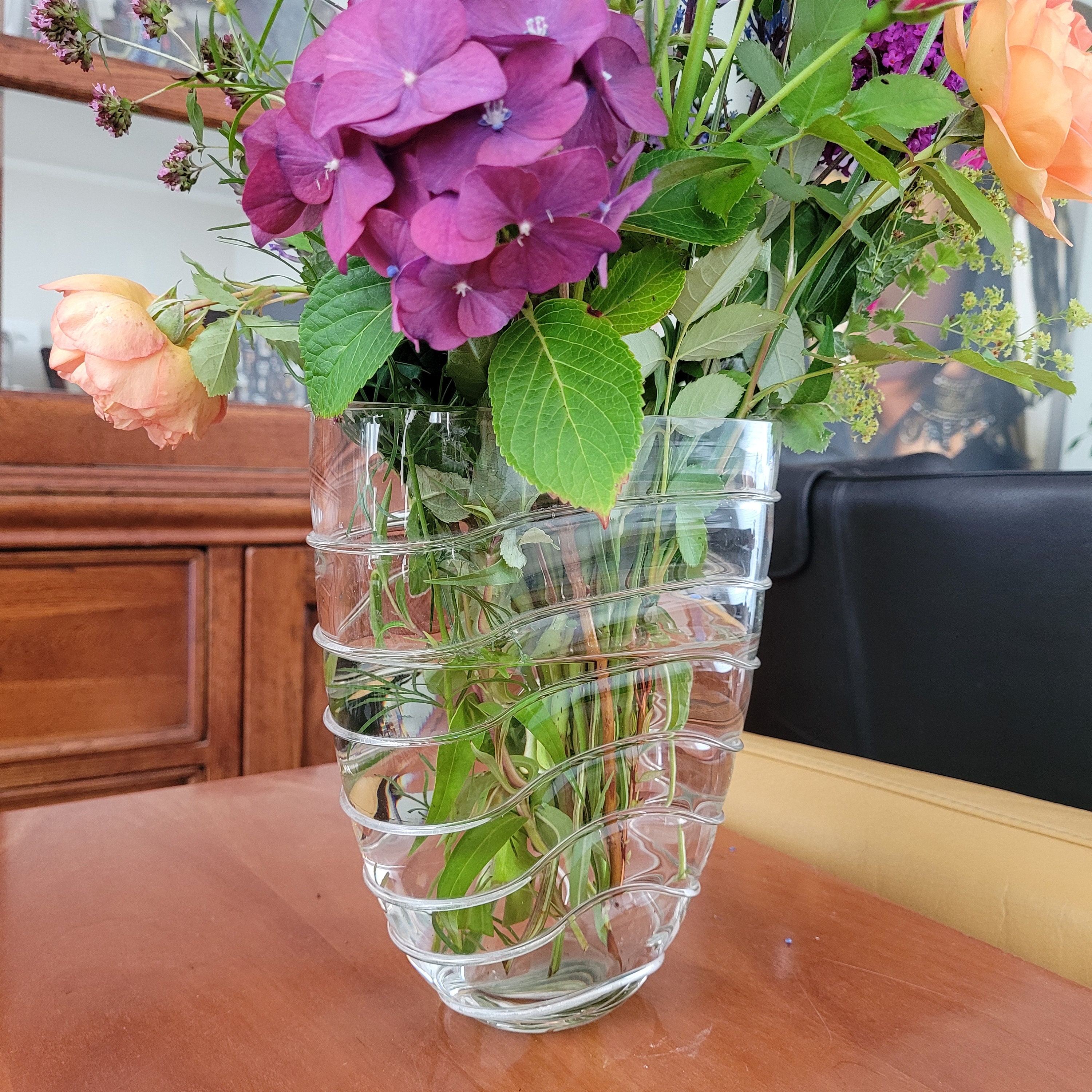 Glass Vase Design Glasware From IVV Tuscane Italy Handmade - Etsy Ireland