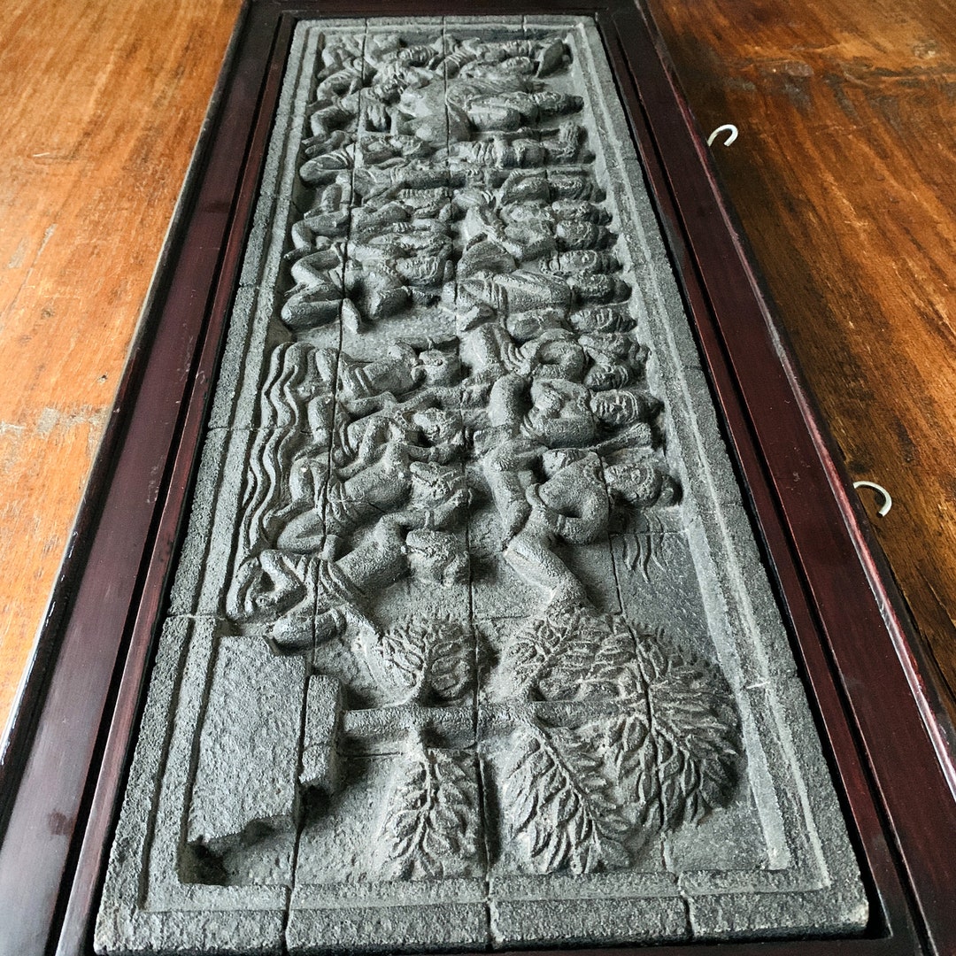 Large Panel Relief Borobudur Temple Central Java Indonesia - Etsy UK