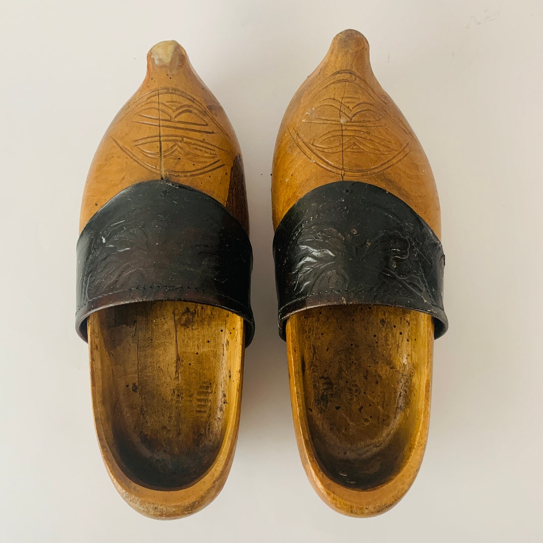 Antique Trip Clogs, Wooden Shoes, Made Early 20th Century 1920's ...