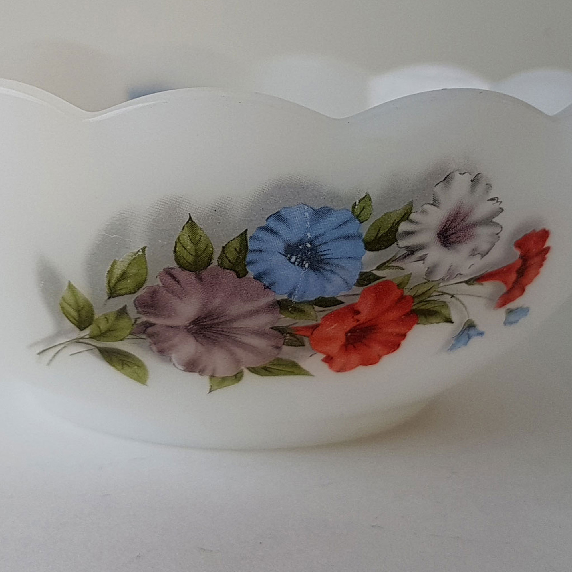 Set of 2 Vintage Arcopal bowls. 1 Large and 1 small bowl both | Etsy