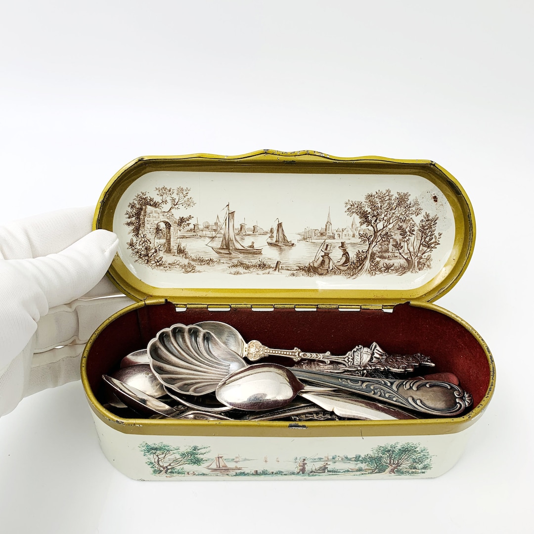 Vintage Spoon Box by Douwe Egberts Designed for Storing Tea Spoons ...