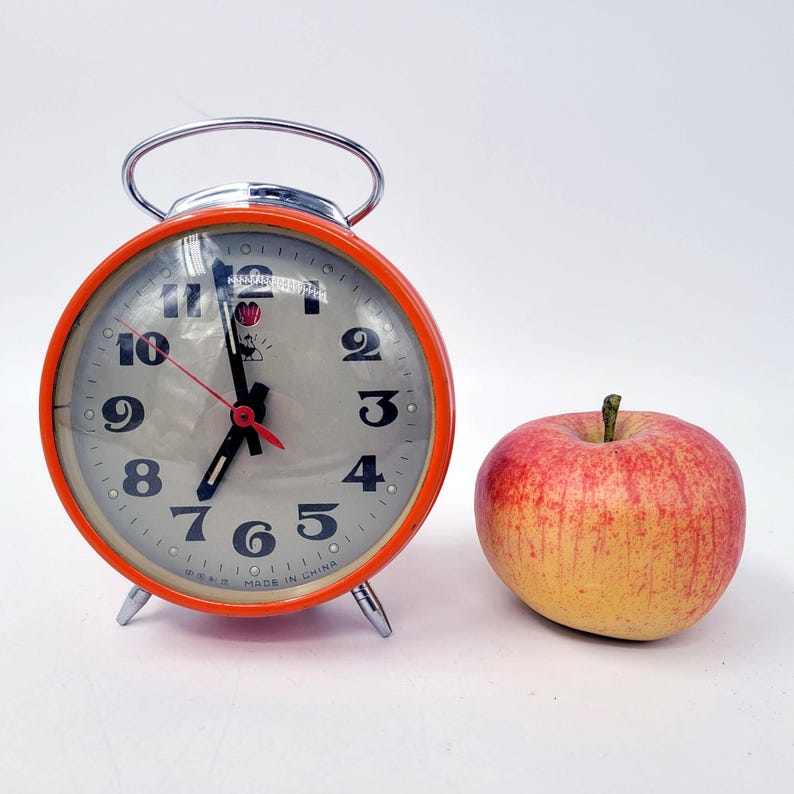 Vintage Mechanical Alarm Clock From Shanghai China, Brand Name Hero ...