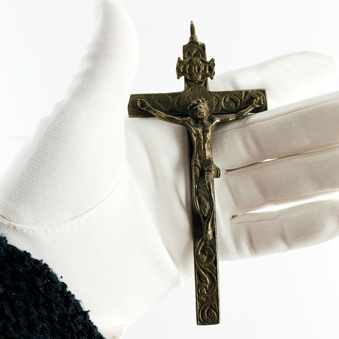 Vintage Priest's Cross and or Monks Cross, Metal Alloy Cross, Religious ...