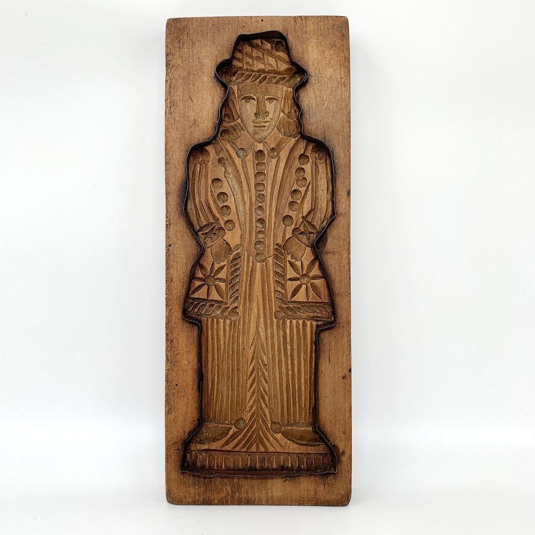 Antique Dutch Gingerbread Board 1920 With the Image of a Man on a Very ...