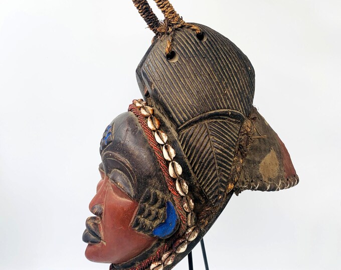 Large African Okiju Punu or Bapunu Wooden Tribal-mask Gabon, African ...
