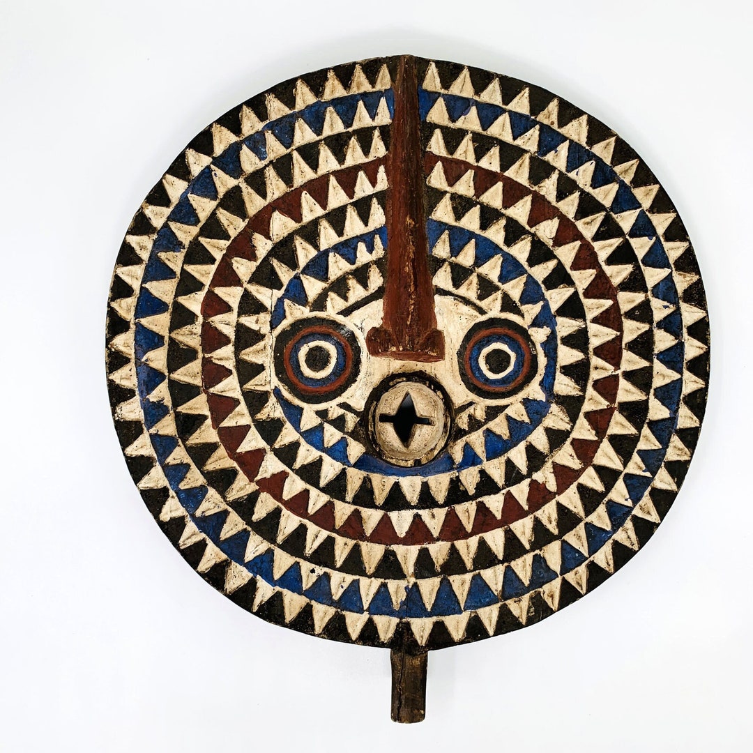Large Circular Sun Mask by the Bwa, Bwaba People in Burkina Faso West ...