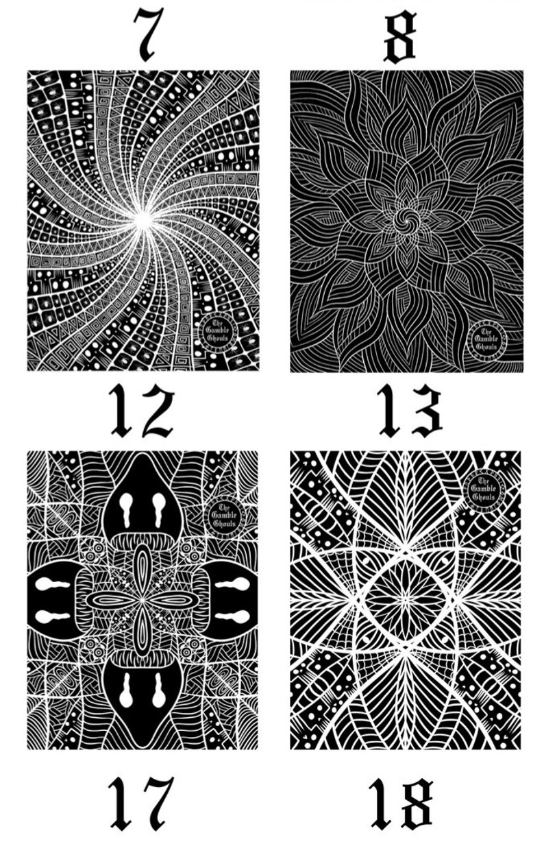 The Gamble Ghouls Adult Coloring Book Vol. 1 - Etsy