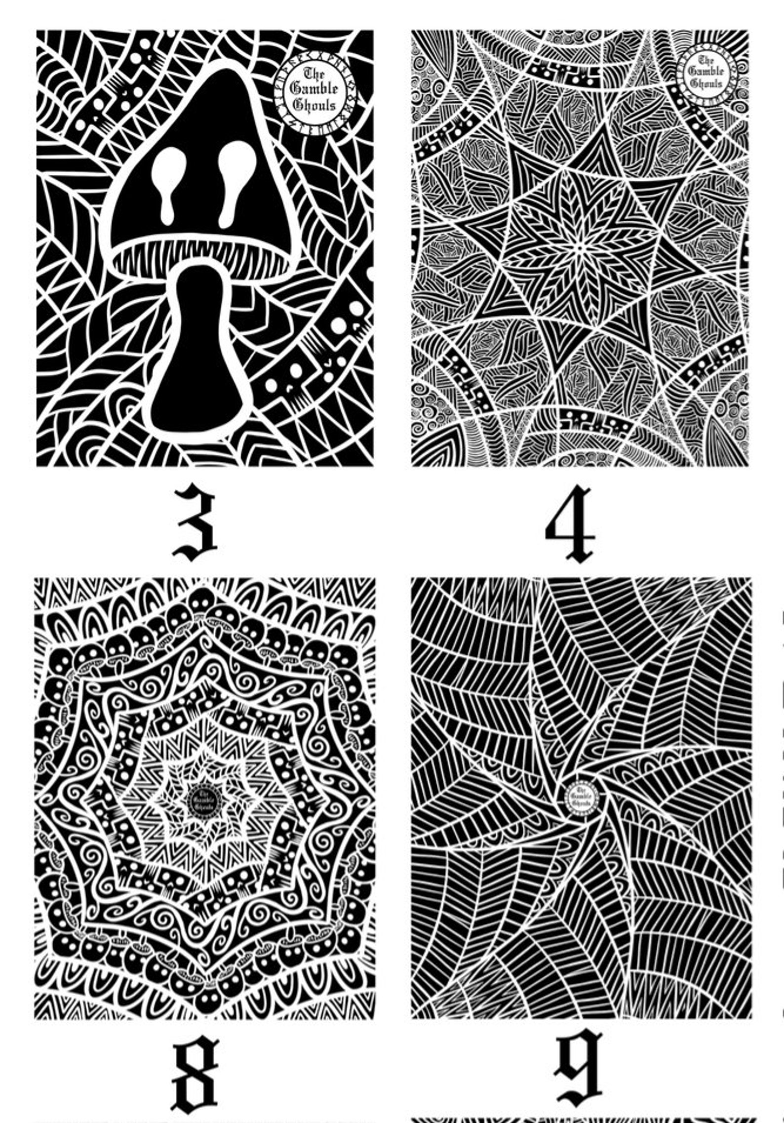 The Gamble Ghouls Adult Coloring Book Vol. 1 - Etsy