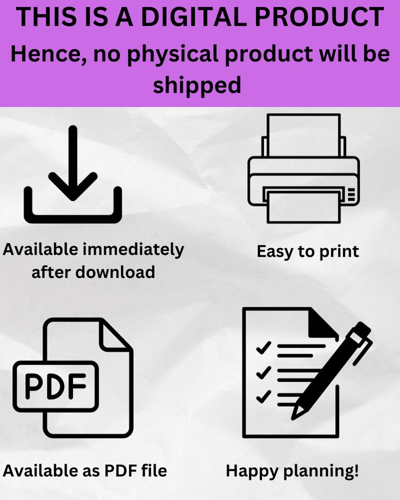 Printable Weekly Meal Planner Food Prep Log Diet Planner A4 Printable ...