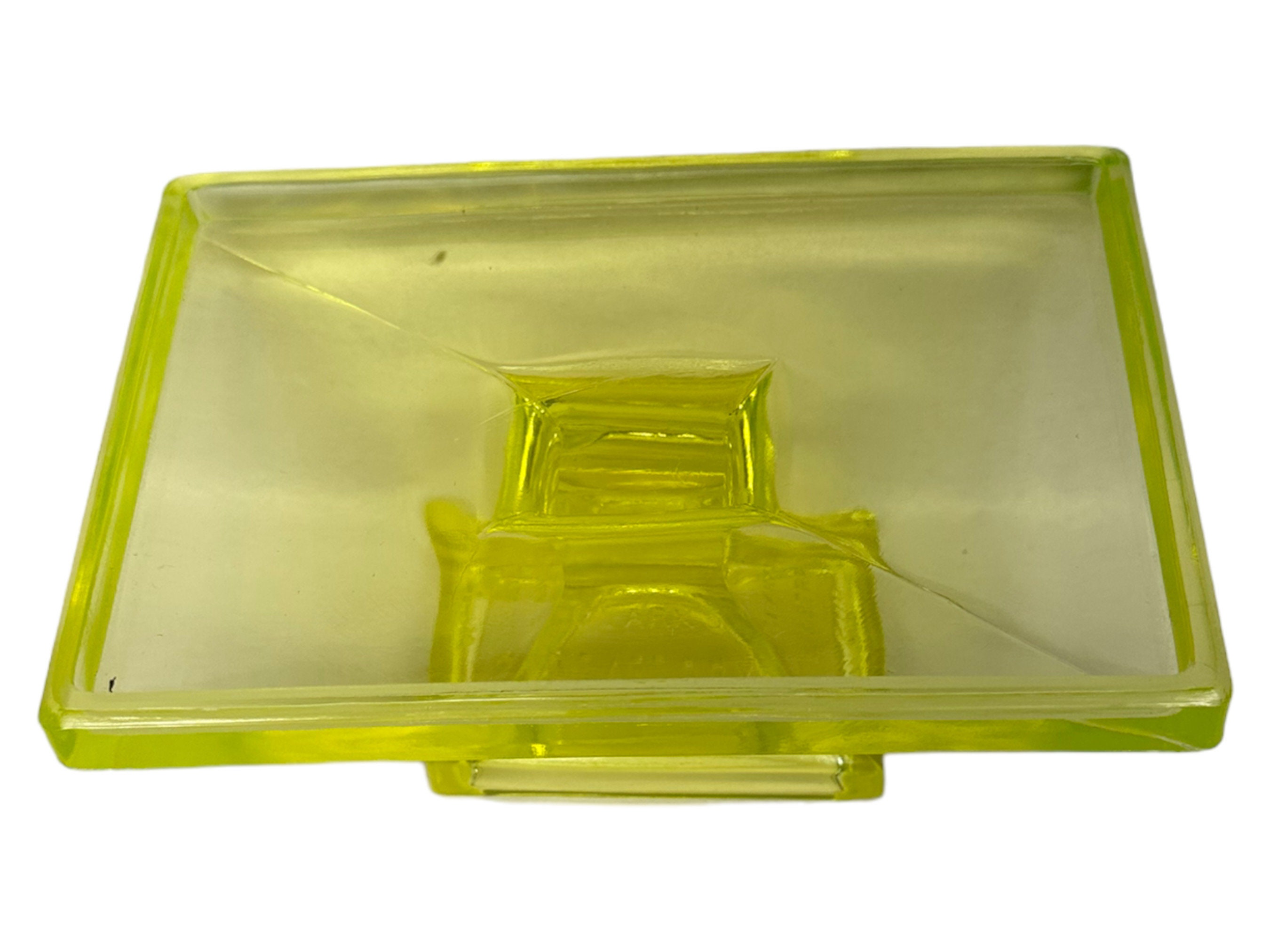 Clarks Teaberry Gum Store Display Stand Vaseline Glass Uranium Glow - Etsy