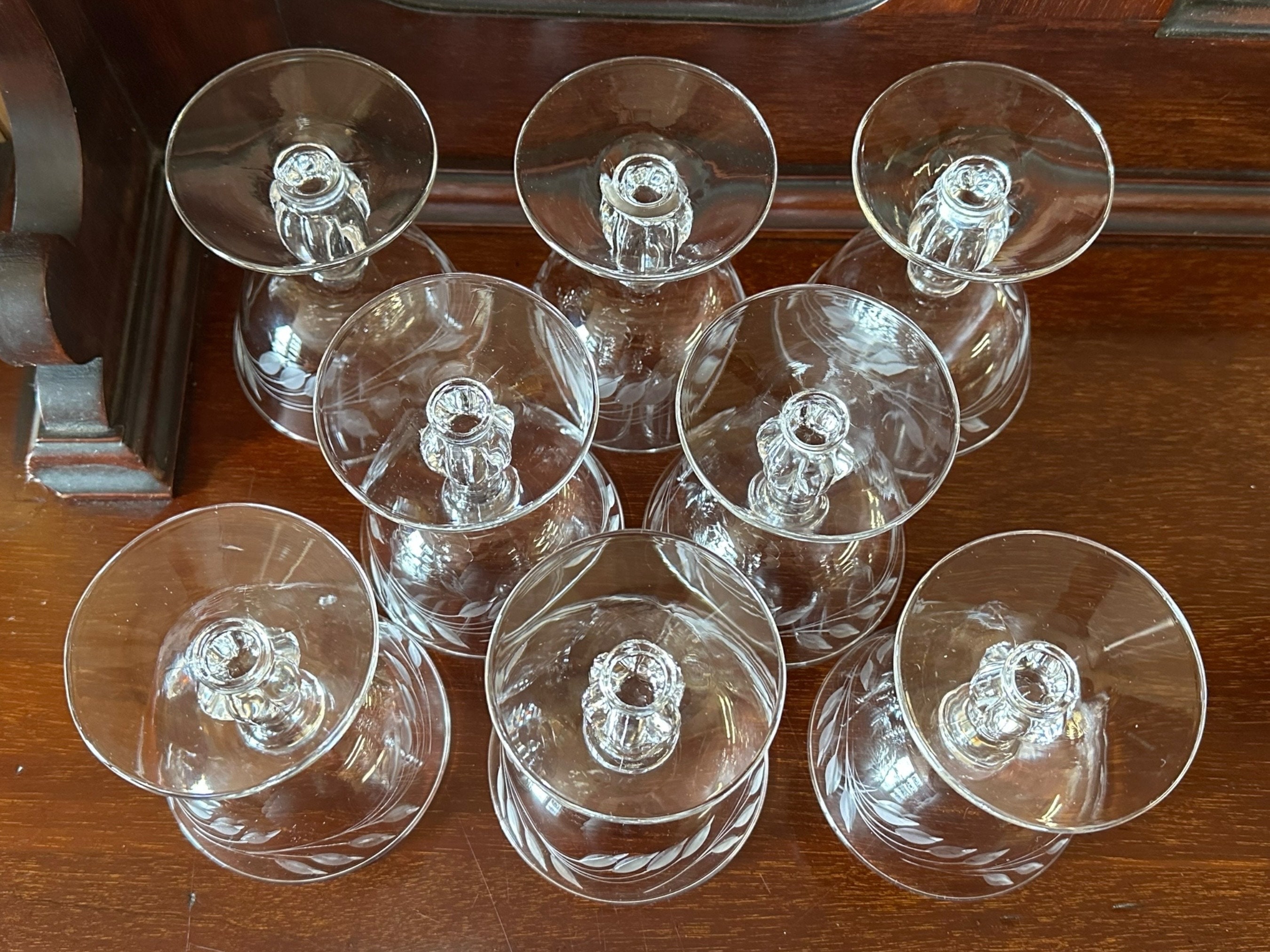Set of 8 Laurel Classic Champagne / Tall Sherbet Glasses by Libbey 4.25 ...