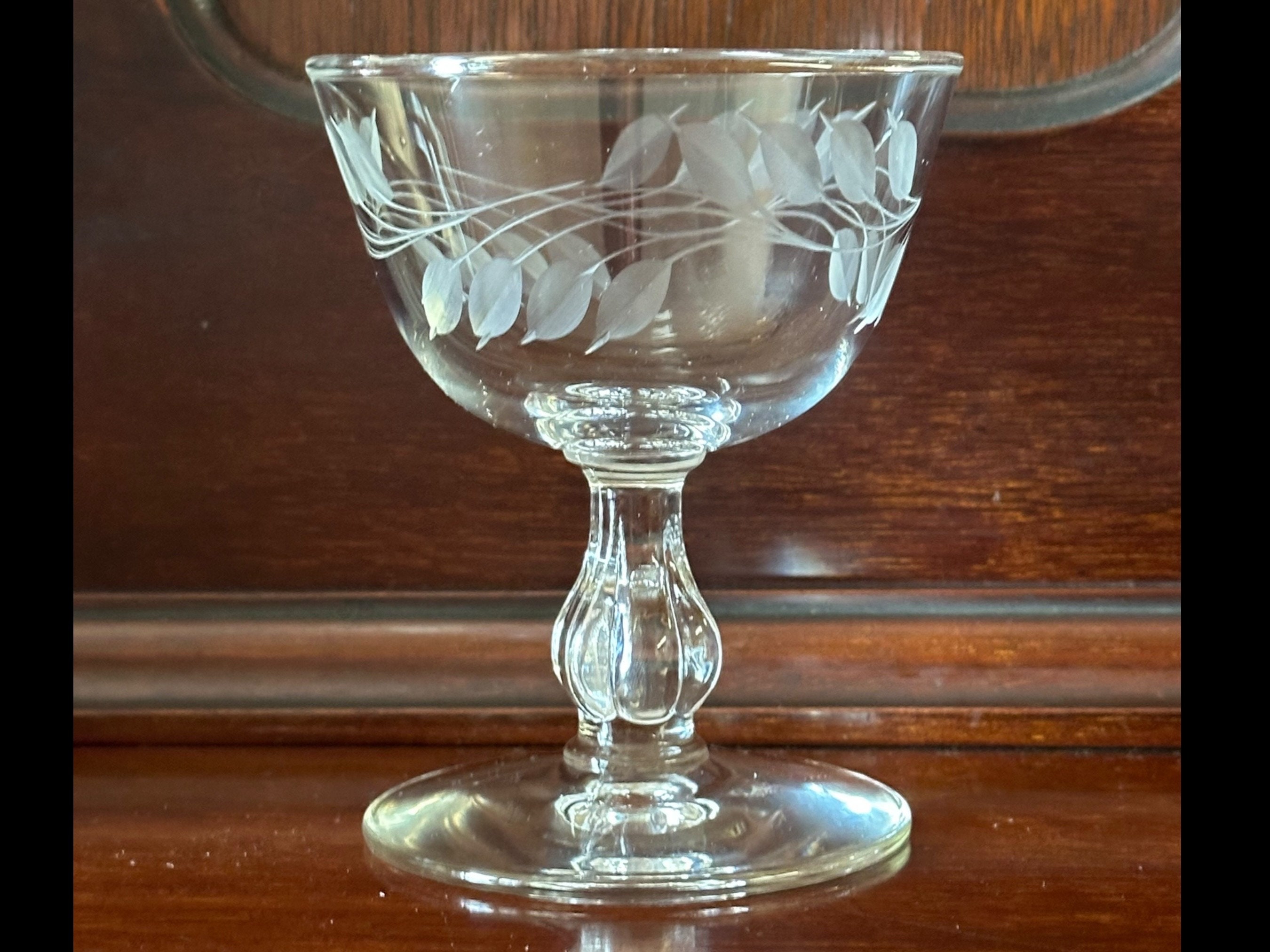 Set of 8 Laurel Classic Champagne / Tall Sherbet Glasses by Libbey 4.25 ...