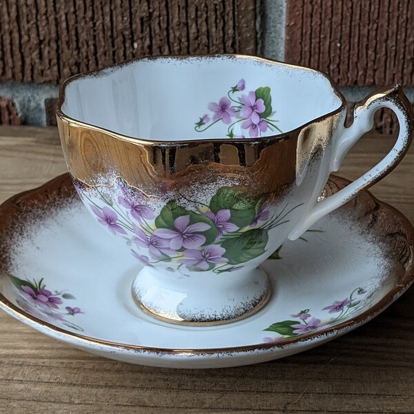 Purple Teacup - Etsy