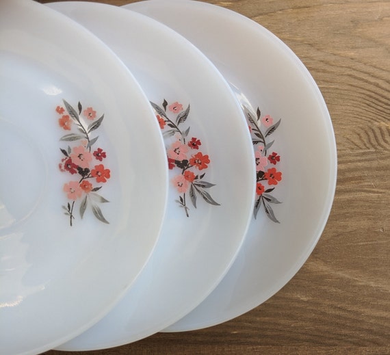 1950s Vintage Fire King Saucers-Primrose Saucers 2 Plates Home & Living ...