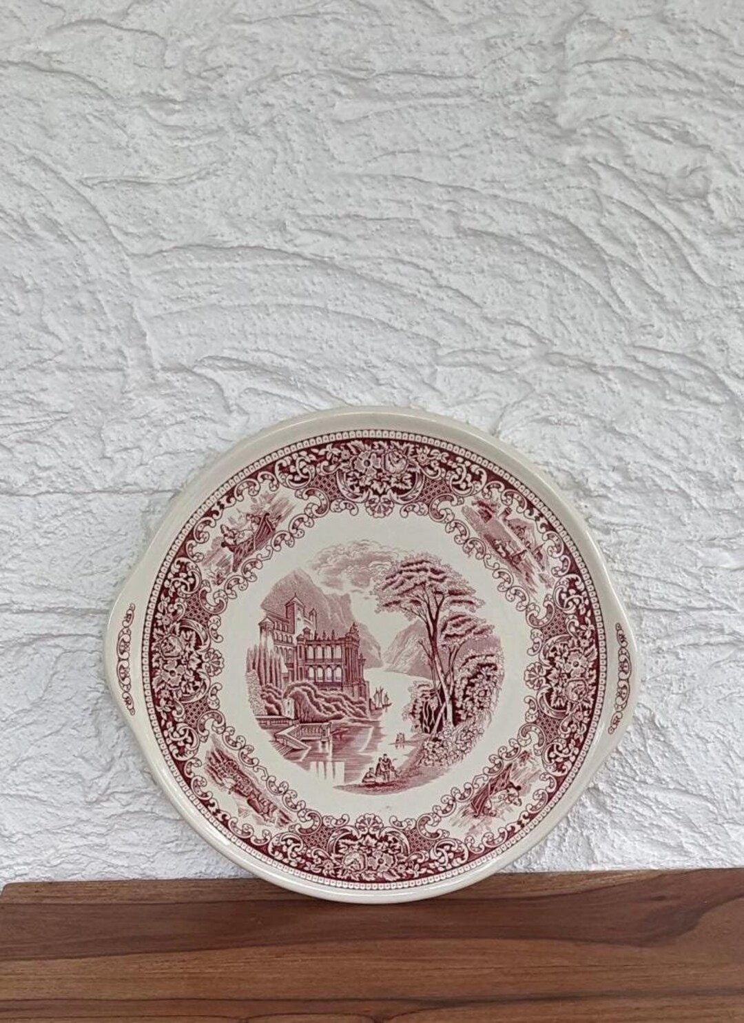 Vintage Myott & Son English Ironstone Handled Cake Plate, Old England ...