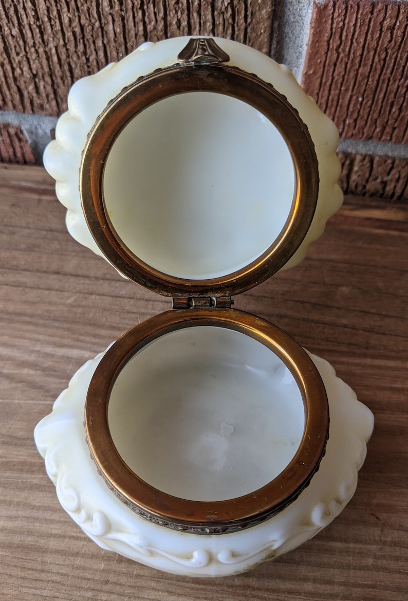 Antique Victorian Era Wavecrest Dresser Box Art Glass Jewelry - Etsy
