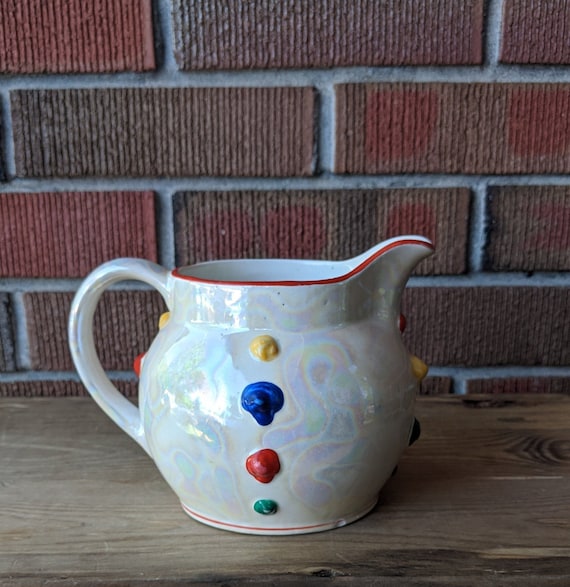 Vintage Czechoslovakia Hand Painted Lusterware Pitcher | Etsy