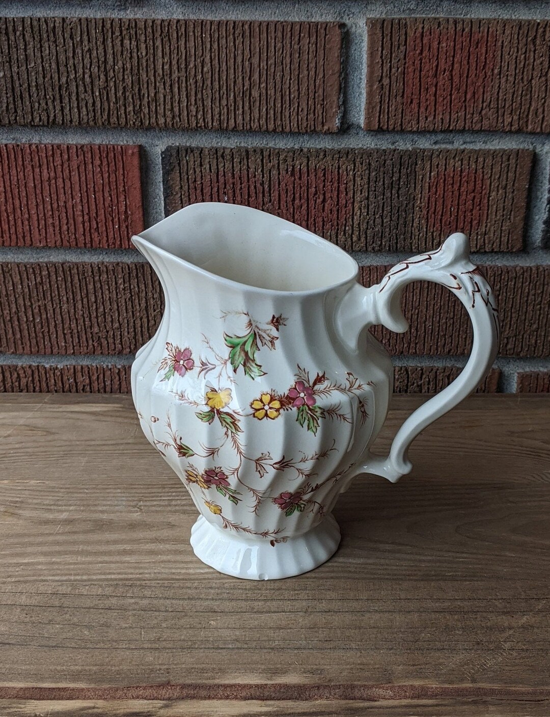 Myott England Heritage Ceramic Water Pitcher/jug Purple and - Etsy