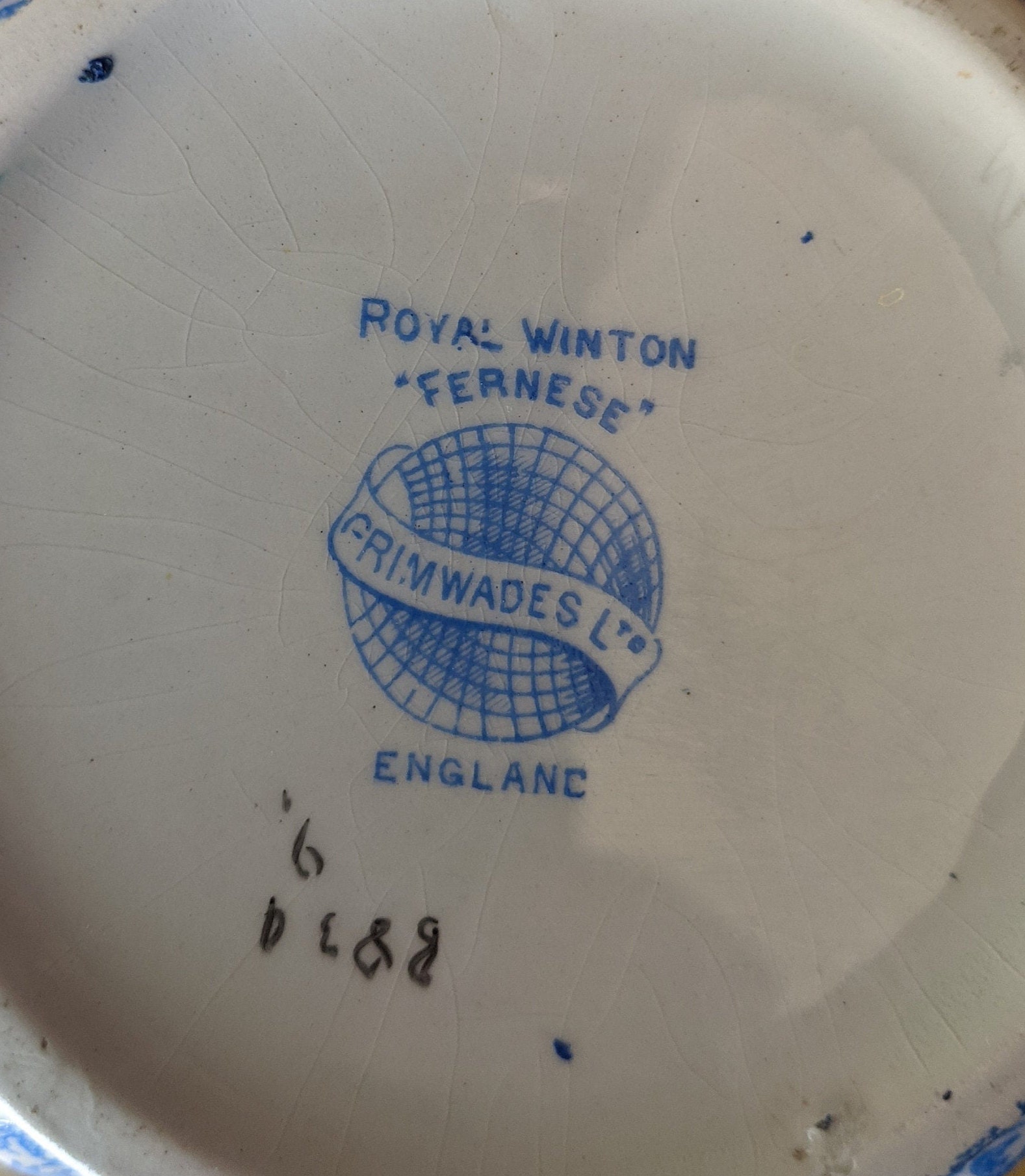 Royal Winton Grimwades Teapot and Tray Fernese Blue with | Etsy