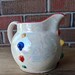 Vintage Czechoslovakia Hand Painted Lusterware Pitcher, Primary Colour ...